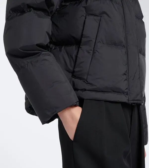 YVES SALOMON Doudoune Shearling-trimmed Down Jacket