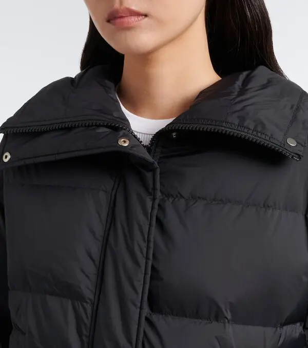 YVES SALOMON Doudoune Shearling-trimmed Down Jacket