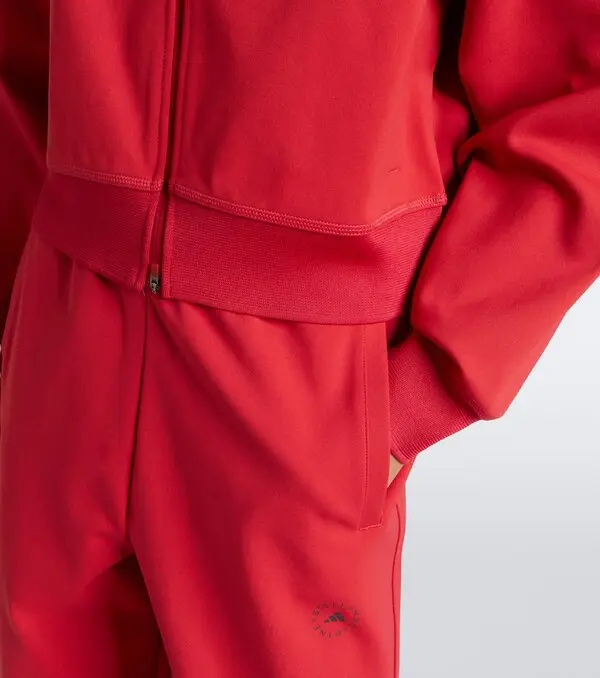 Adidas By Stella McCartney Logo Zip-up Sweatshirt - Red