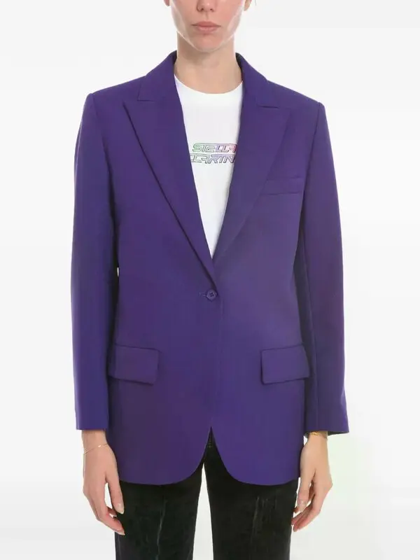 SUPER BLOND Single-breasted Peak-lapel Blazer