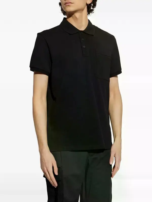 Moncler Chest-pocket Polo Shirt - Black