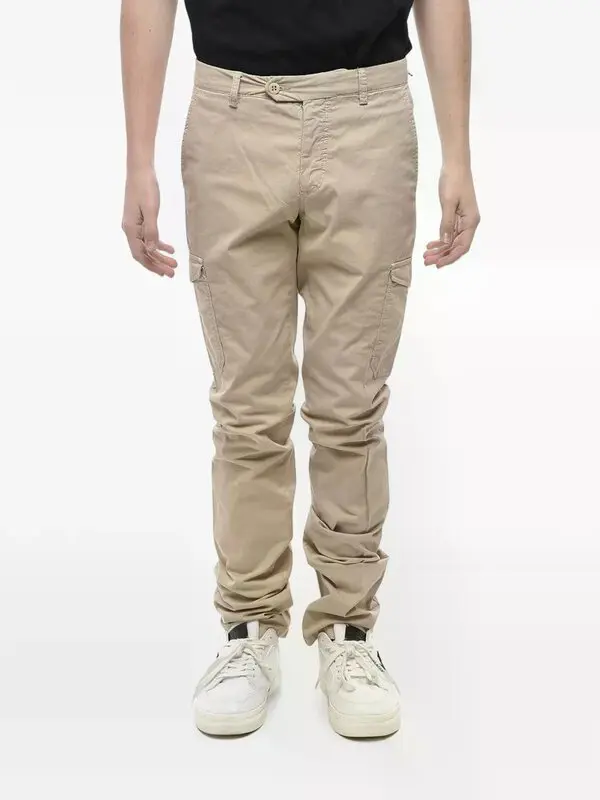 Corneliani Slim-fit Cotton Cargo Trousers - Neutrals