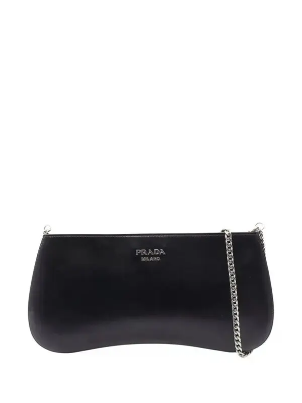 Prada 2018-2019 Spazzolato Sidonie Chain Crossbody Bag - Black