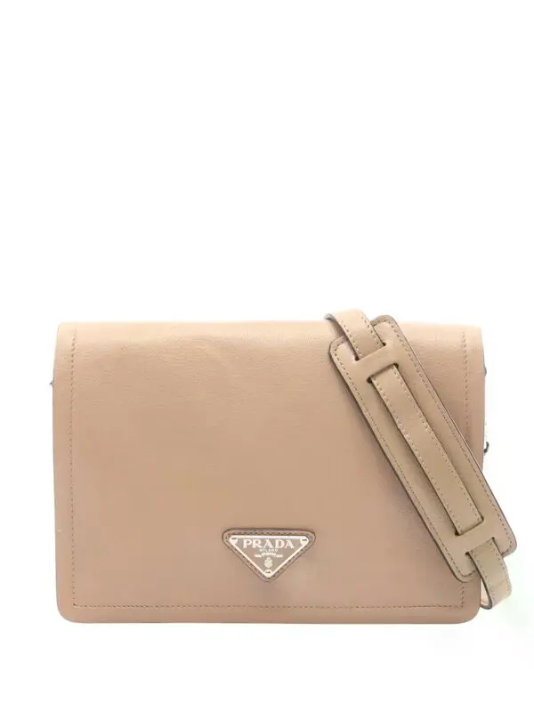 Prada 2013-2026 Glace Calf Crossbody Bag - Neutrals