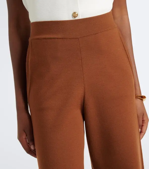 Max Mara Wool-blend Wide-leg Pants
