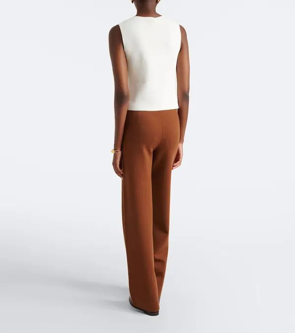 Max Mara Wool-blend Wide-leg Pants