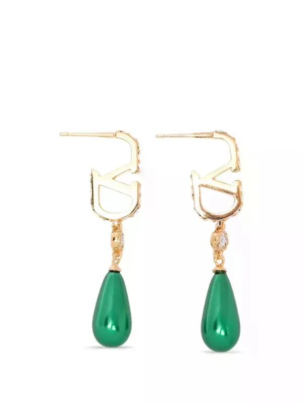 Valentino Garavani Vlogo Signature Drop Earrings - Gold