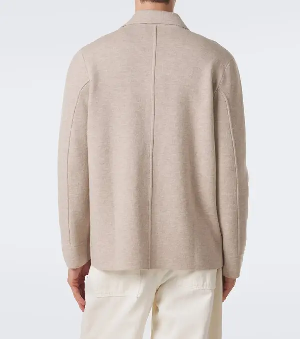 ALLUDE Knitted Wool And Cashmere Cardigan