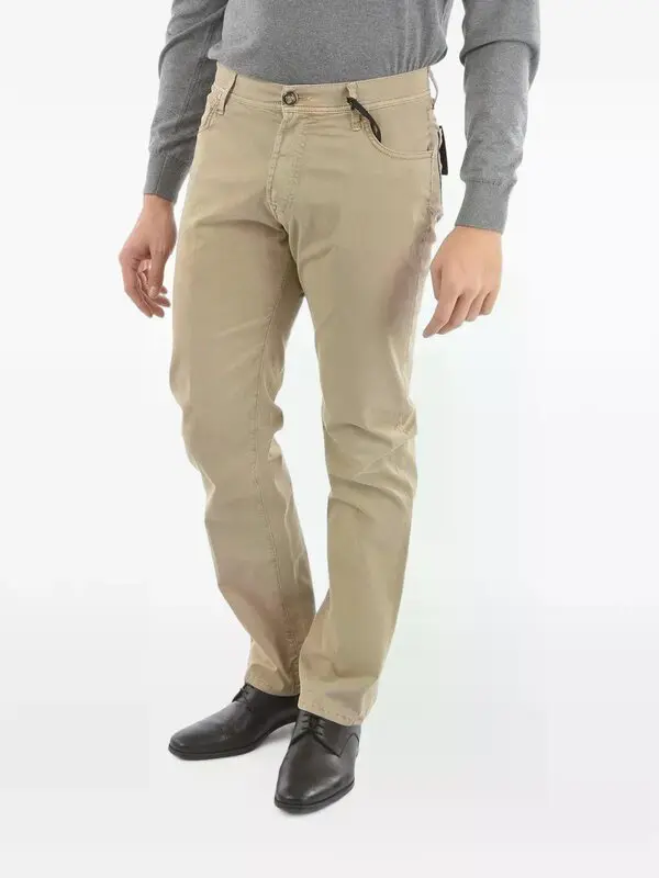 Corneliani Lazise Cotton Trousers - Neutrals