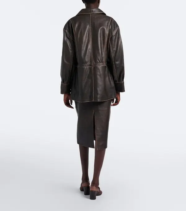 ARMA Leather Pencil Skirt