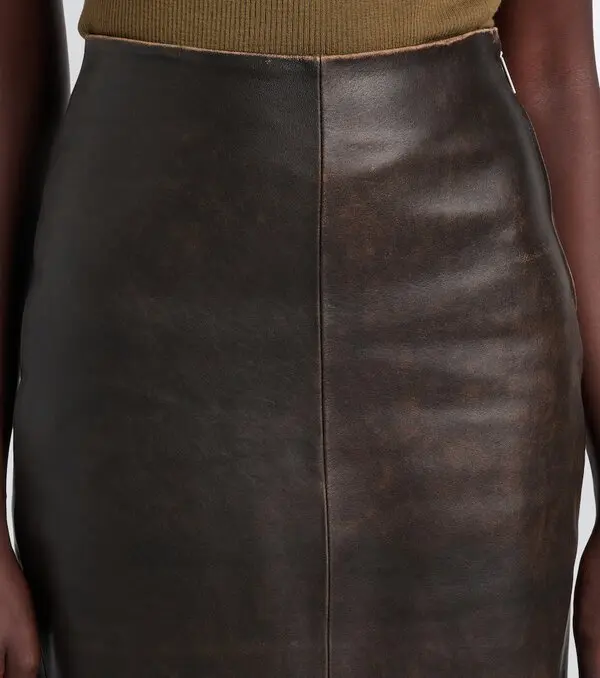 ARMA Leather Pencil Skirt