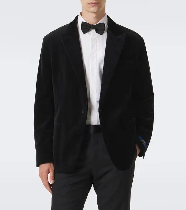 Polo Ralph Lauren Single-breasted Velvet Blazer