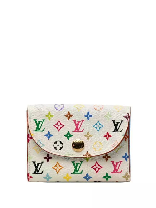 LOUIS VUITTON 2009 Monogram Multicolore Card Holder - White