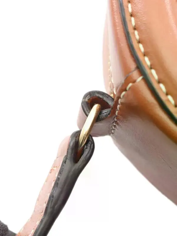 Celine Small Calfskin Cuir Triomphe Oval Crossbody Bag - Brown