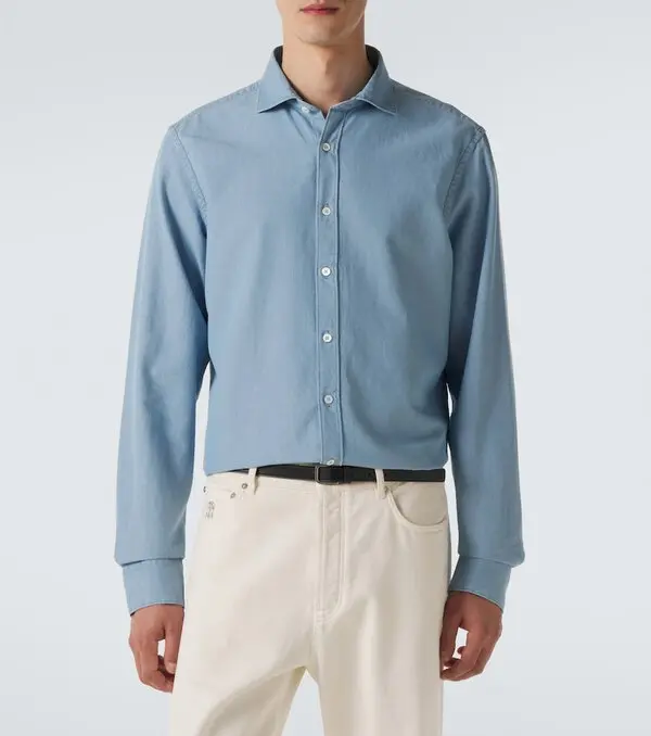 Canali Cotton Shirt - Blue