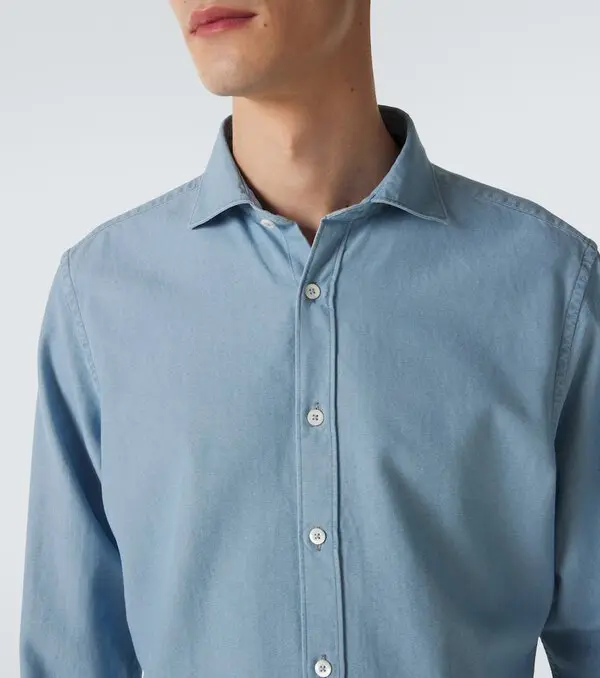 Canali Cotton Shirt - Blue