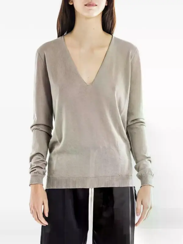 Rick Owens V-neck Sweater - Neutrals