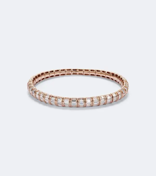 Shay Jewelry Stretch 18kt Rose Bracelet With Diamonds - Gold