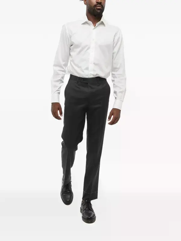Corneliani Tailored Trousers With Belt Loops - Grey