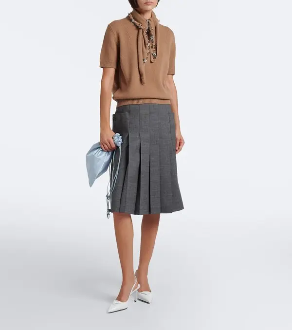 Prada Wish Silk Duchesse Pouch