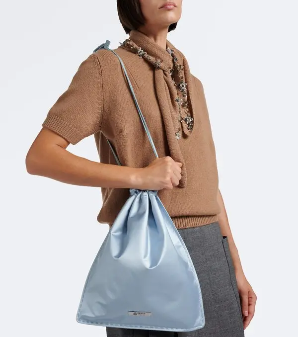 Prada Wish Silk Duchesse Pouch