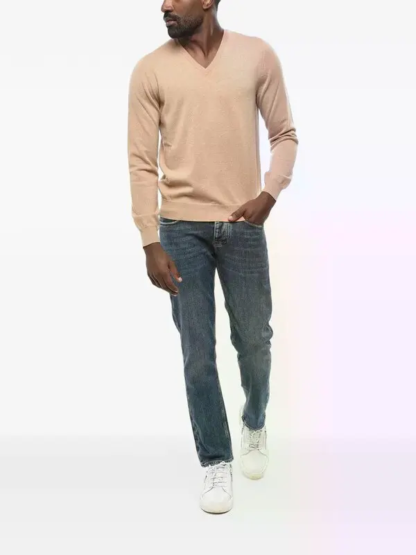 Malo V-neck Cashmere Sweater - Neutrals