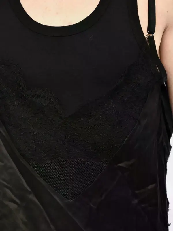 Dsquared2 Lace-trimmed Layered Tank Top