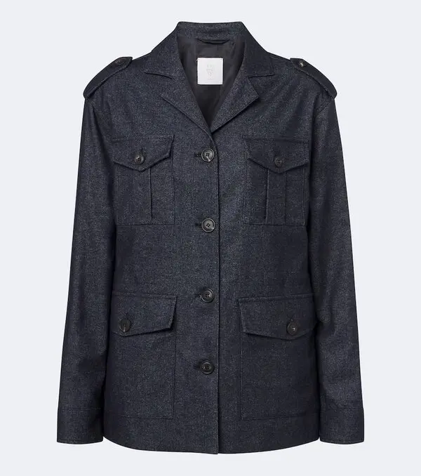 Eleventy Wool, Cotton, And Cashmere Blend Jacket - Blue