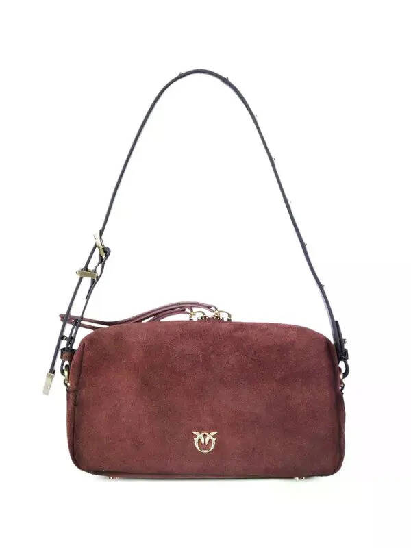 Pinko Trittico Suede Shoulder Bag - Brown