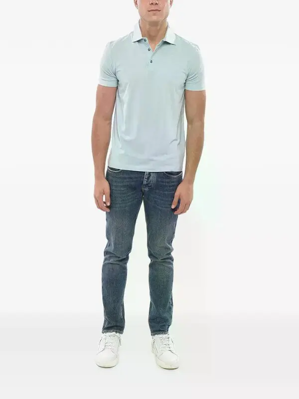 Malo Short-sleeve Button-down Polo Shirt