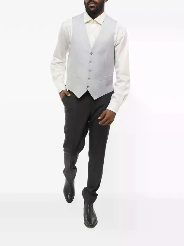 Corneliani Single-breasted Wool Waistcoat