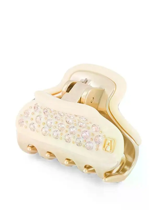 Alexandre De Paris Small Vendome Crystal-embellished Hair Clip - Neutrals