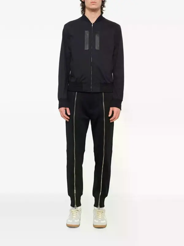 JUUN.J Leather-patch Bomber Jacket