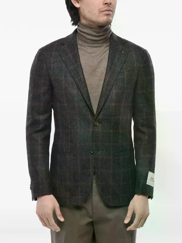 Corneliani Checked-pattern Single-breasted Blazer