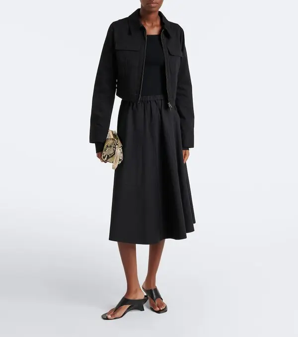 Vince Cropped Cotton Jacket