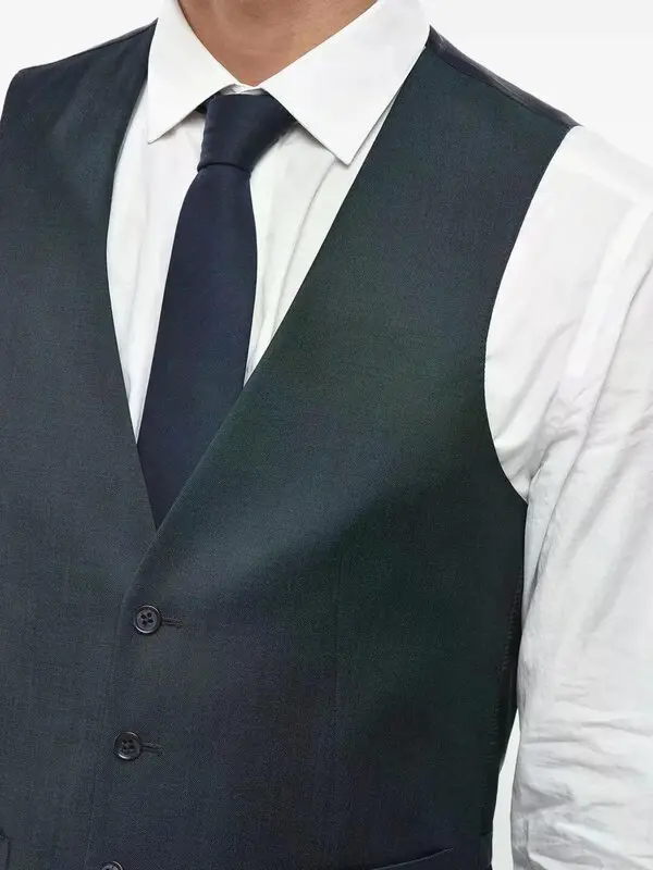 Corneliani Single-breasted Waistcoat - Blue