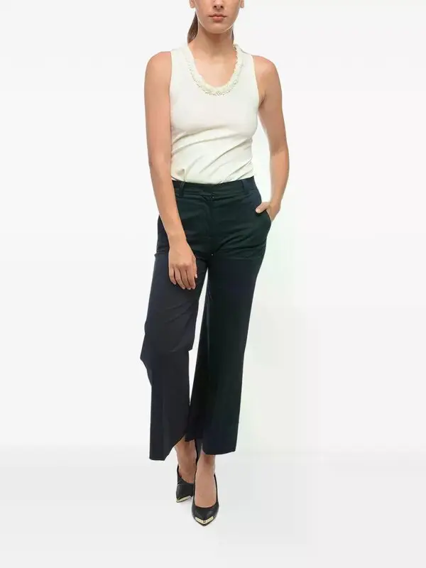 QL2 QUELLEDUE Melody Wide-leg Cotton Trousers