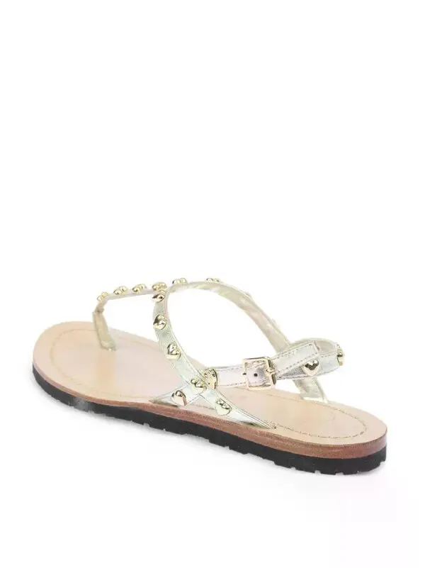 Moschino Heart-stud Thong Sandals
