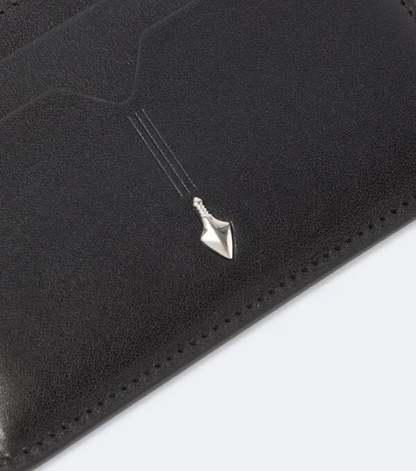 JACQUES MARIE MAGE Theodore Leather Card Holder - Black