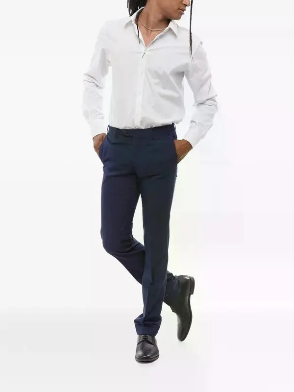 Corneliani Jacquard-woven Wool Trousers