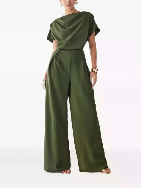 BWLDR Cowl-neck Jumpsuit - Green