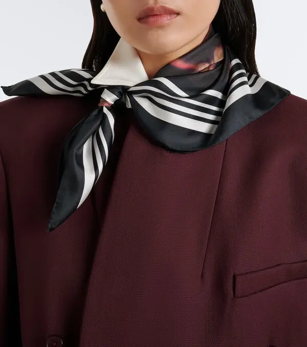 JOSEPH Danica Printed Silk Twill Scarf