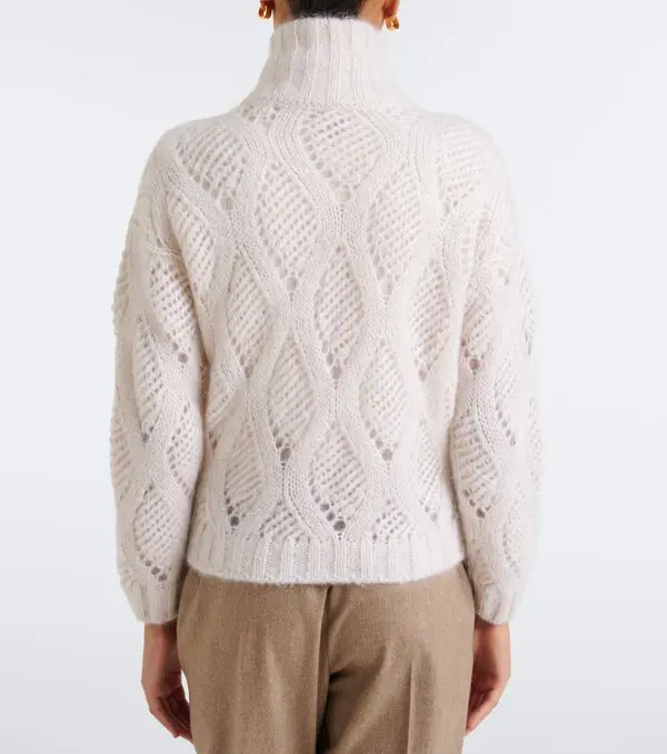 Eleventy Mohair And Silk Zip-up Cardigan