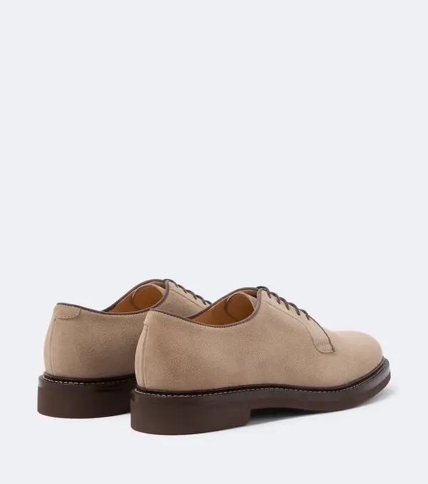 Brunello Cucinelli Suede Derby Shoes