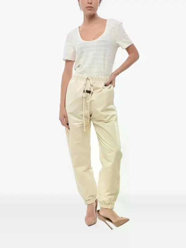 Fear Of God Logo-patch Drawstring Waist Tapered Trousers