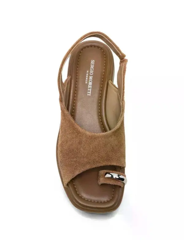 SERGIO MORETTI FIRENZE Toe-ring Slingback Sandals