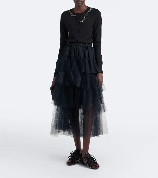 Simone Rocha Ballerina Grip Sequined Sneakers