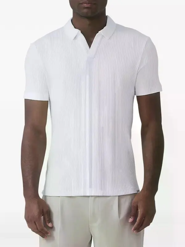 MAUVAIS Ribbed-knit T-shirt - White