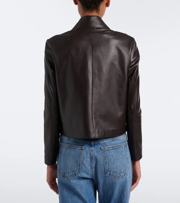 ARMA Coffee Bean Leather Jacket - Brown