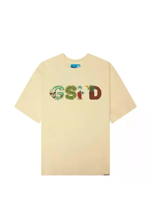 GODSPEED Surfs Up Graphic-print T-shirt - Neutrals